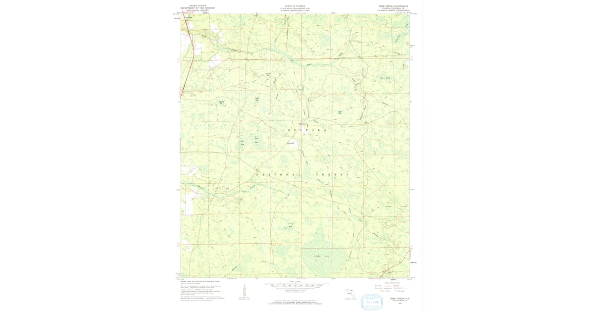 1960s Maps of Columbia County, FL | Pastmaps
