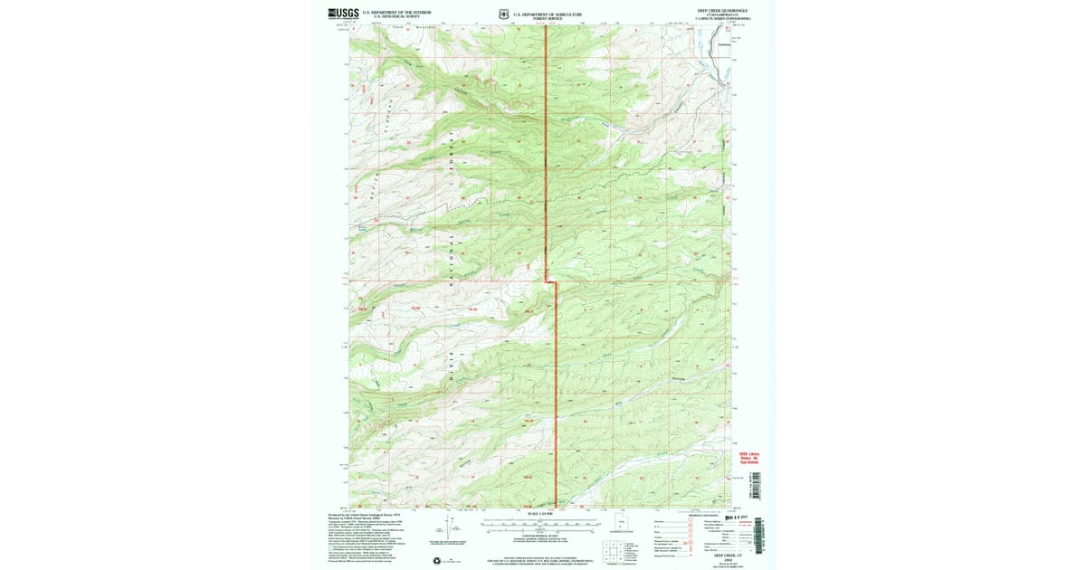 2002 Map of Deep Creek, Garfield County, UT — High-Res | Pastmaps