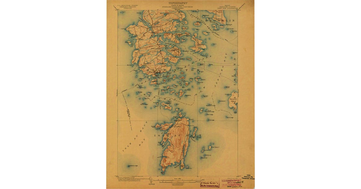 Old Maps of North Haven, ME for Genealogy | Pastmaps