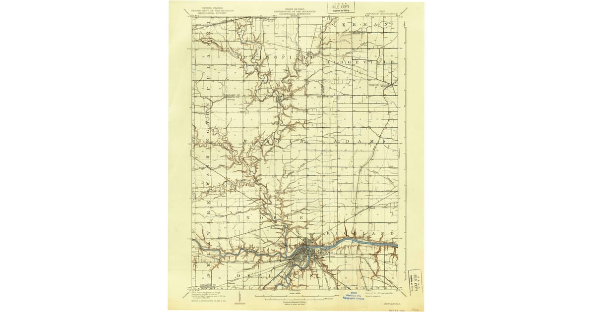 1909 Map of Defiance, OH — High-Res | Pastmaps