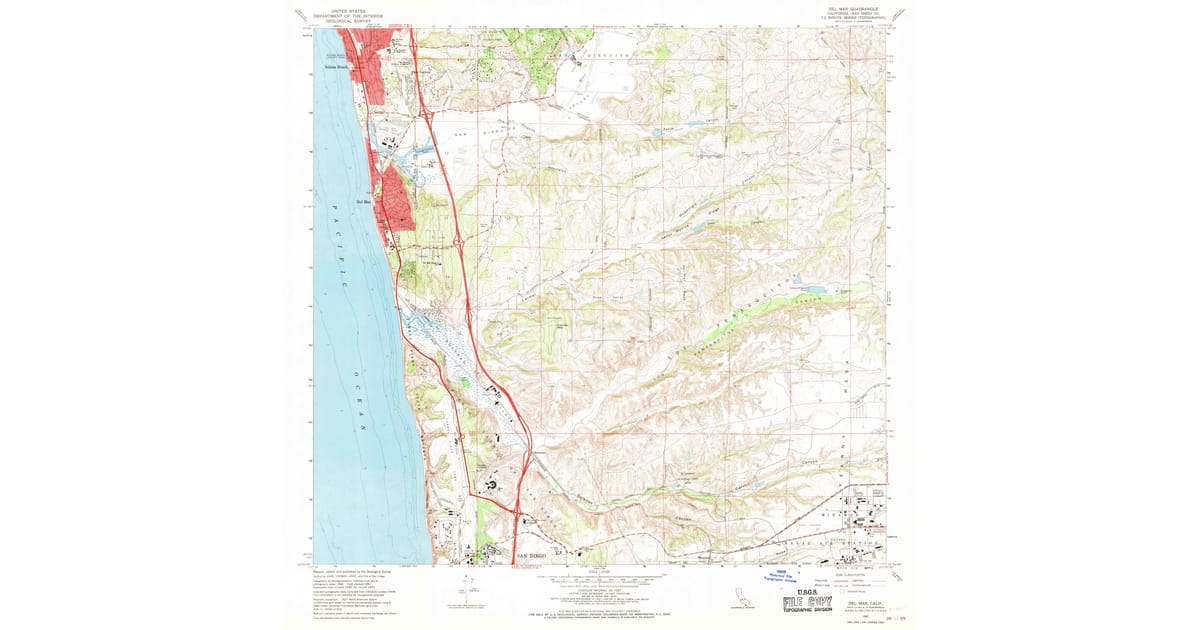 1960s Maps of Fairbanks Ranch, CA | Pastmaps