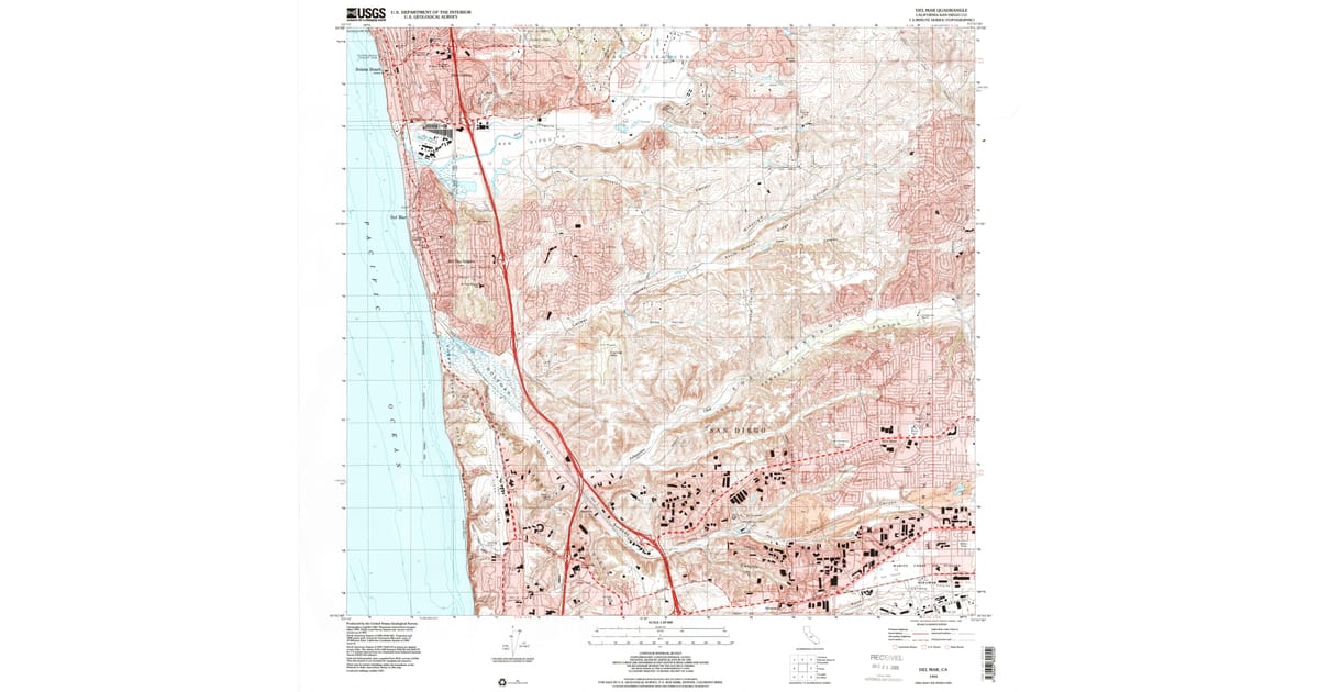 1990s Maps of Encinitas, CA | Pastmaps