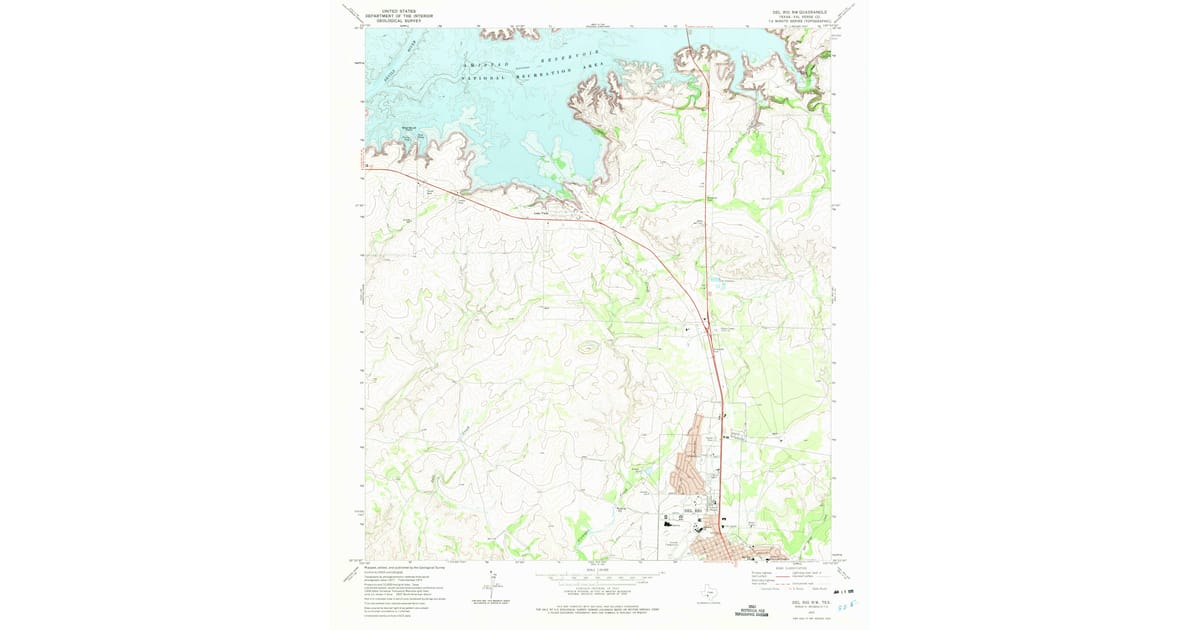 1970s Maps of Los Campos Number 3 and 4 Colonia, TX | Pastmaps