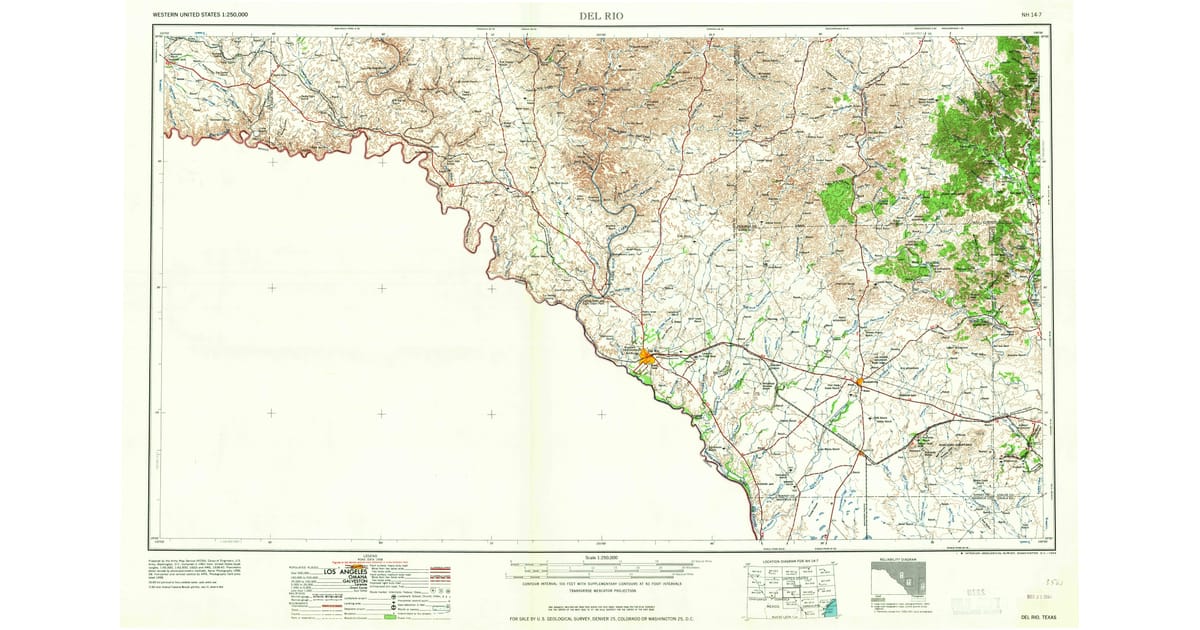 1960s Maps of Del Rio, TX | Pastmaps