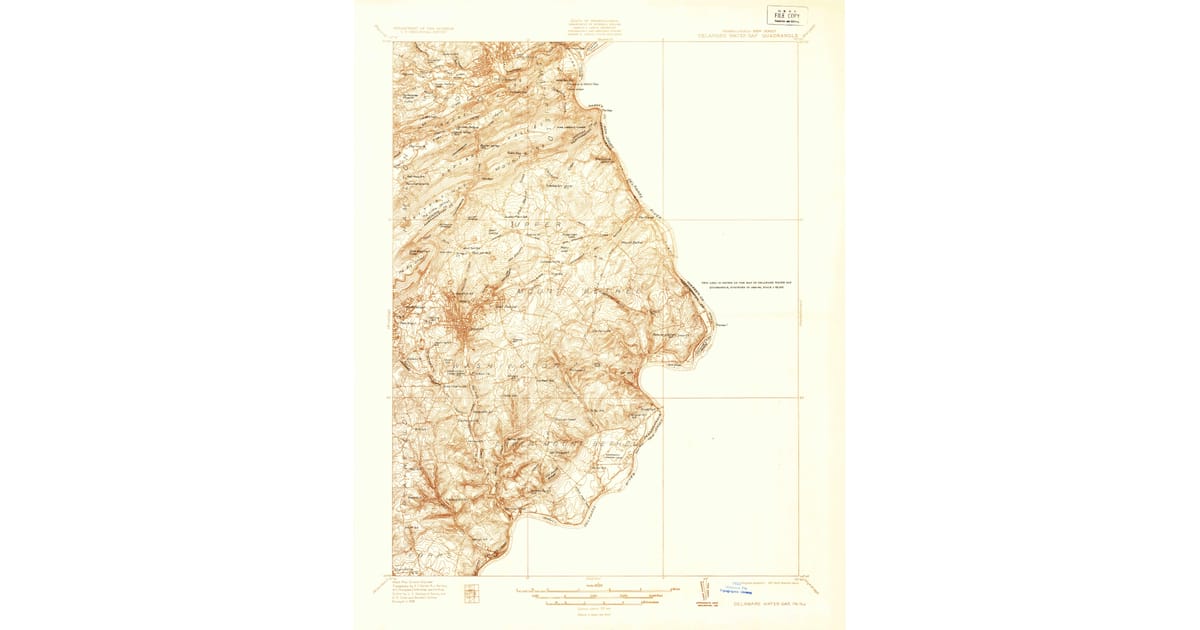 1930s Maps of Hardwick Township, NJ | Pastmaps