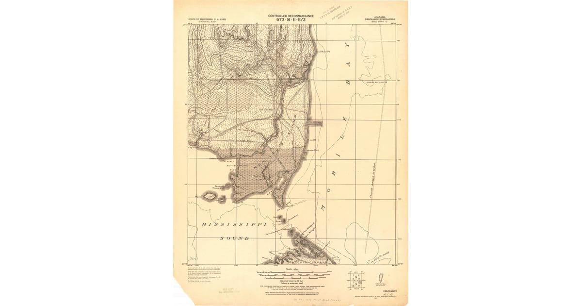 Old Maps of Coden, AL | Pastmaps