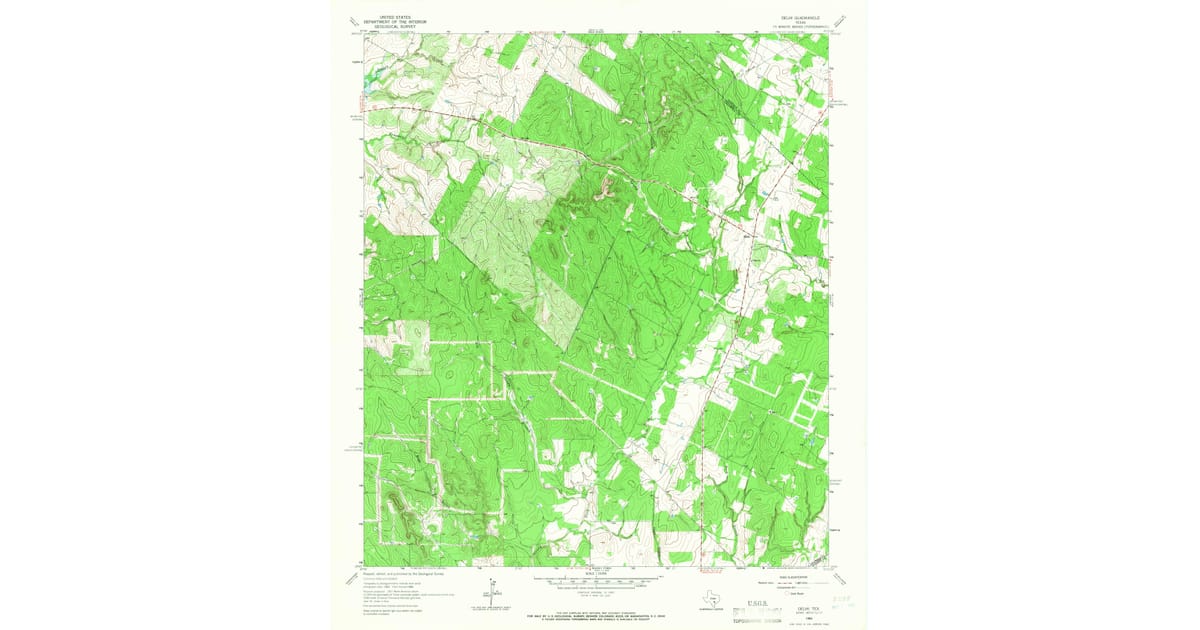 1960s Maps of Bastrop County, TX | Pastmaps