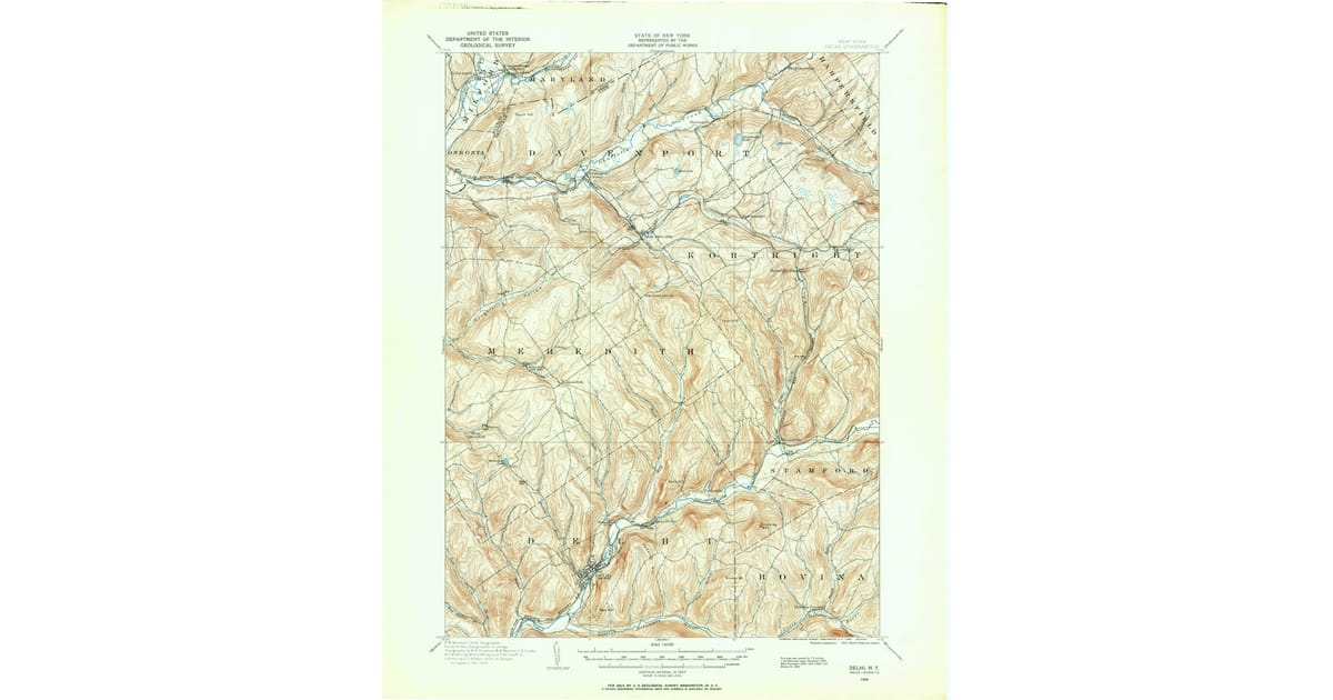 Old Maps of Sturges Corner, Kortright for Academic Research | Pastmaps