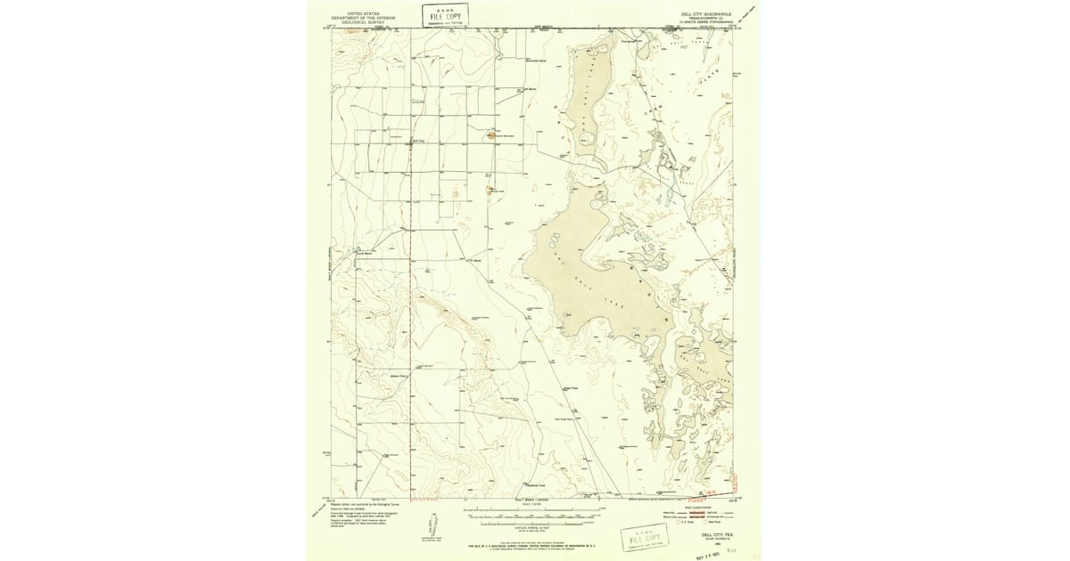 1900s (20th Century) Maps of Dell City, TX | Pastmaps