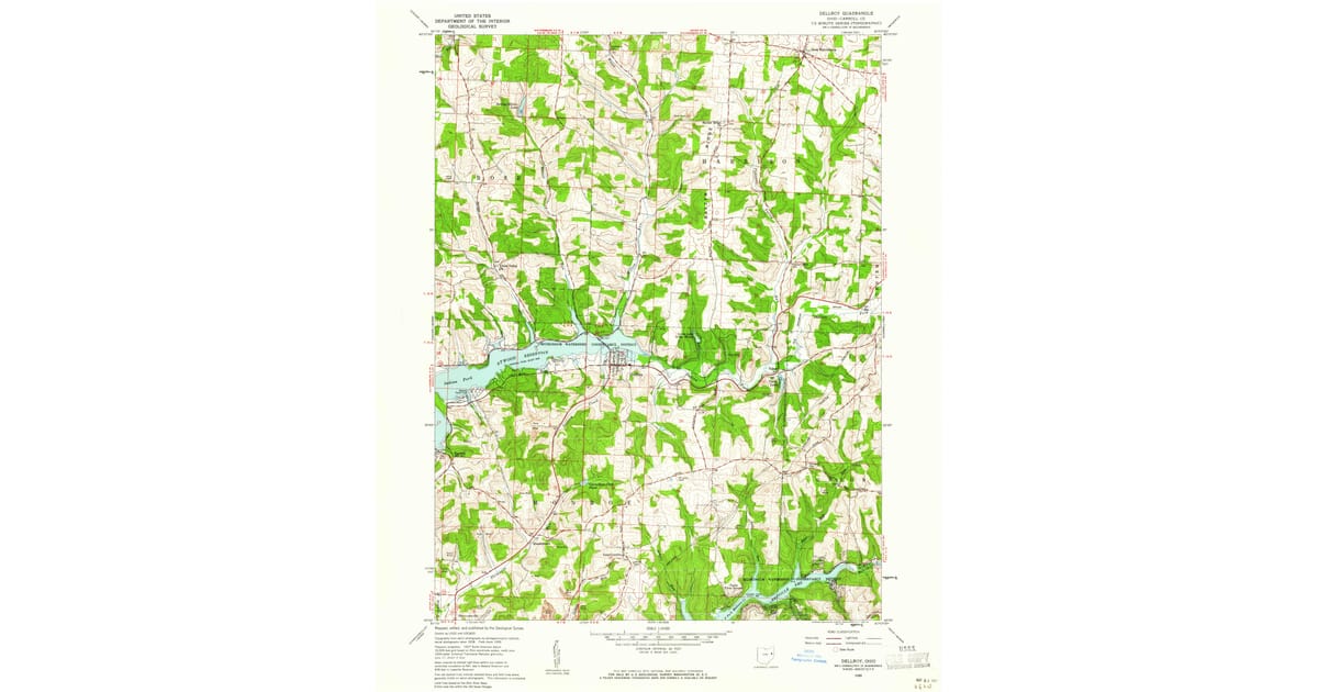 1959 Map of Dellroy, OH — High-Res | Pastmaps