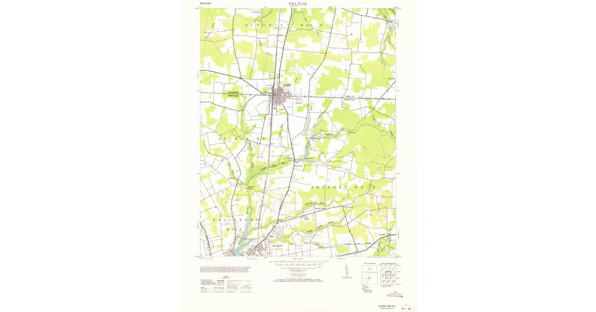 1970s Maps of Delmar | Pastmaps