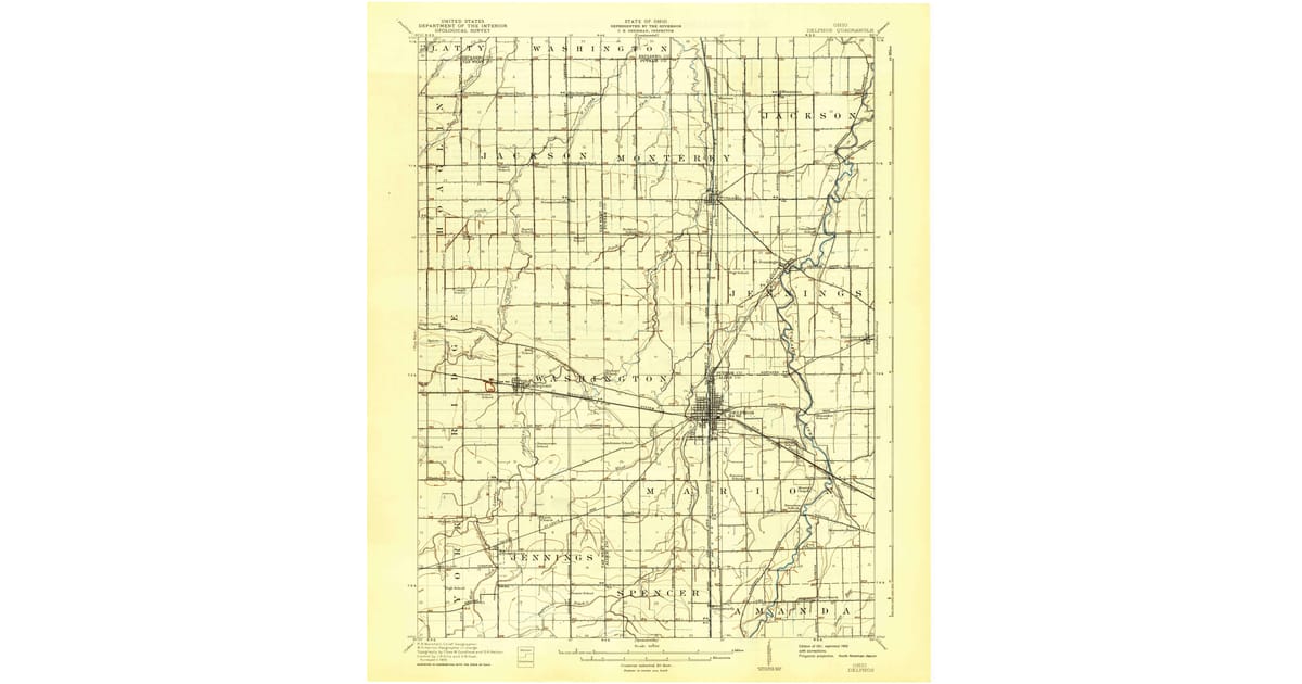 1911 Map of Delphos, OH — High-Res | Pastmaps