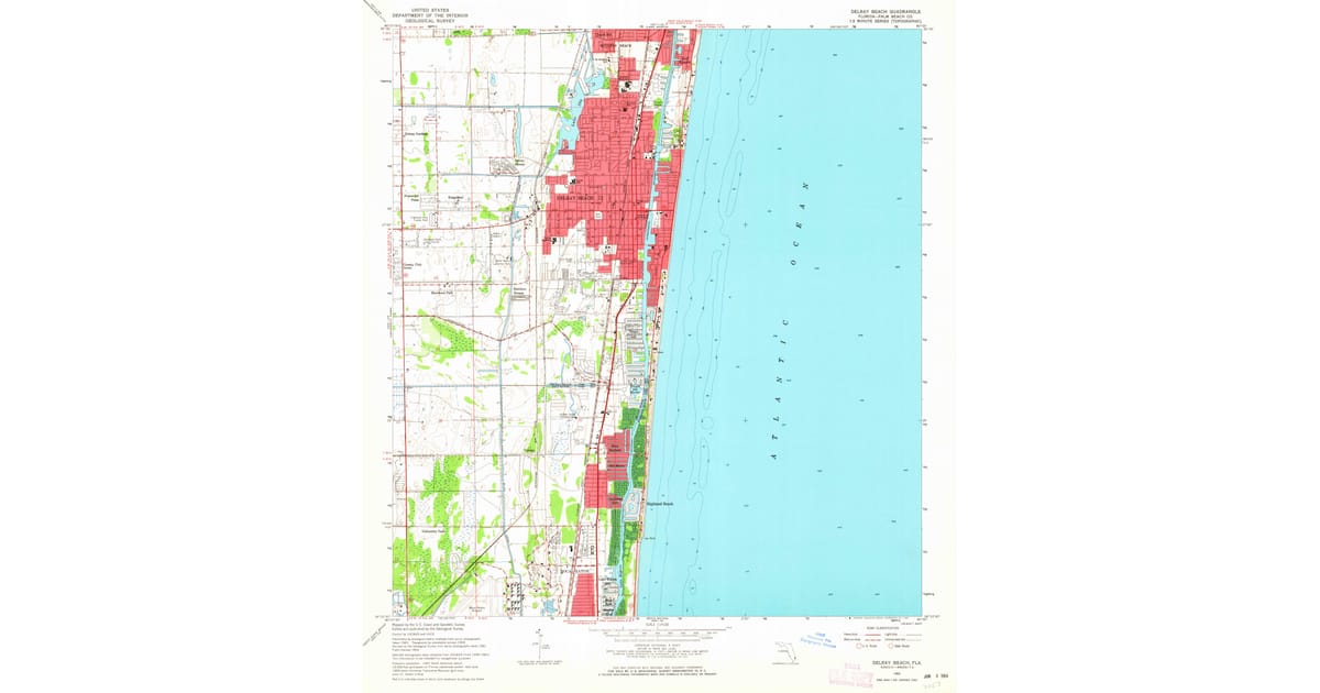 1960s Maps of Delray Beach, FL | Pastmaps