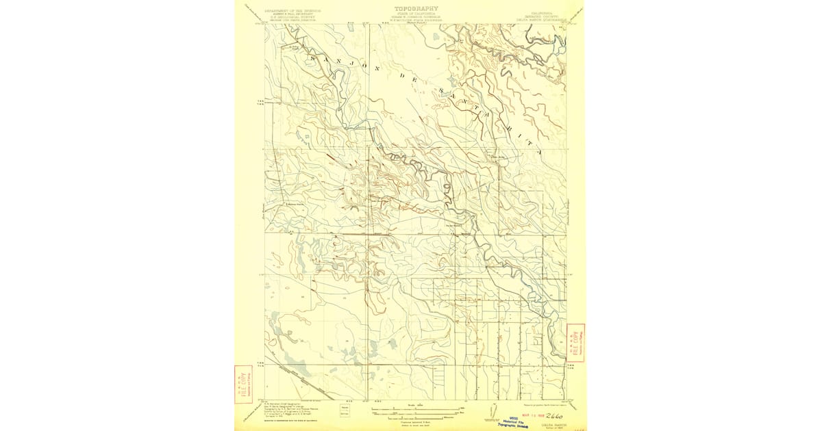 1922 Map of Delta Ranch, Merced County, CA — High-Res | Pastmaps