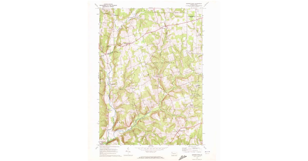 1967 Map of Dempseytown, Venango County, PA — High-Res | Pastmaps
