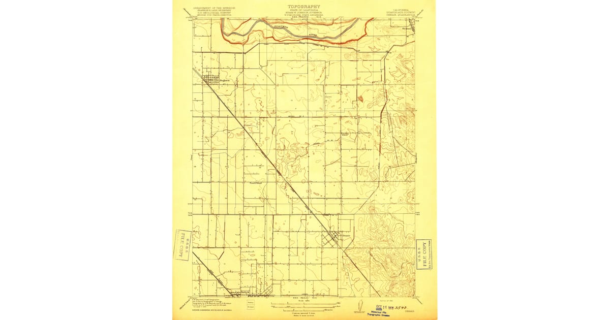 1916 Map of Denair, CA — High-Res | Pastmaps