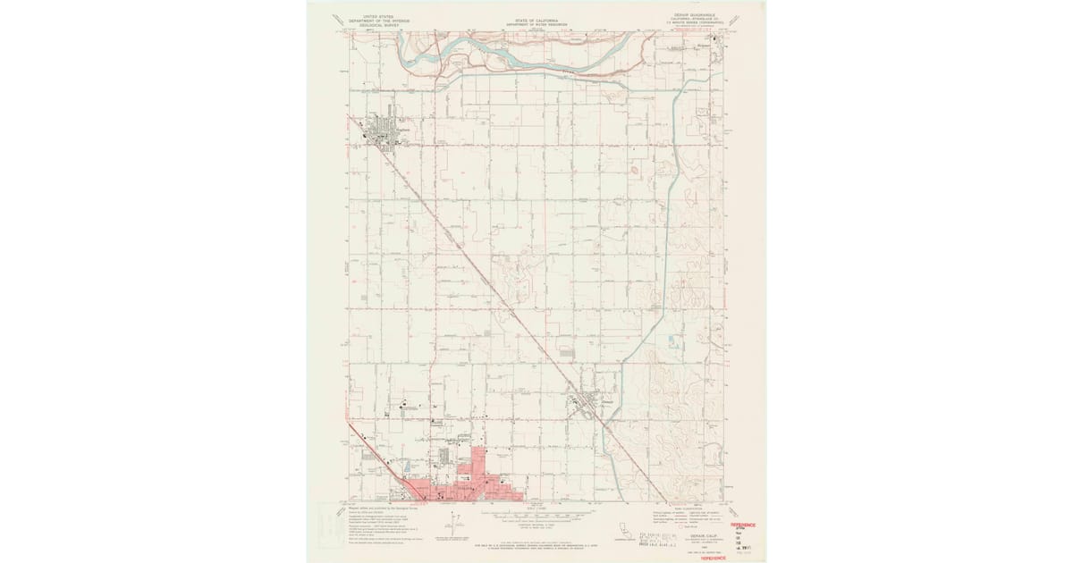 1969 Map of Denair, CA — High-Res | Pastmaps