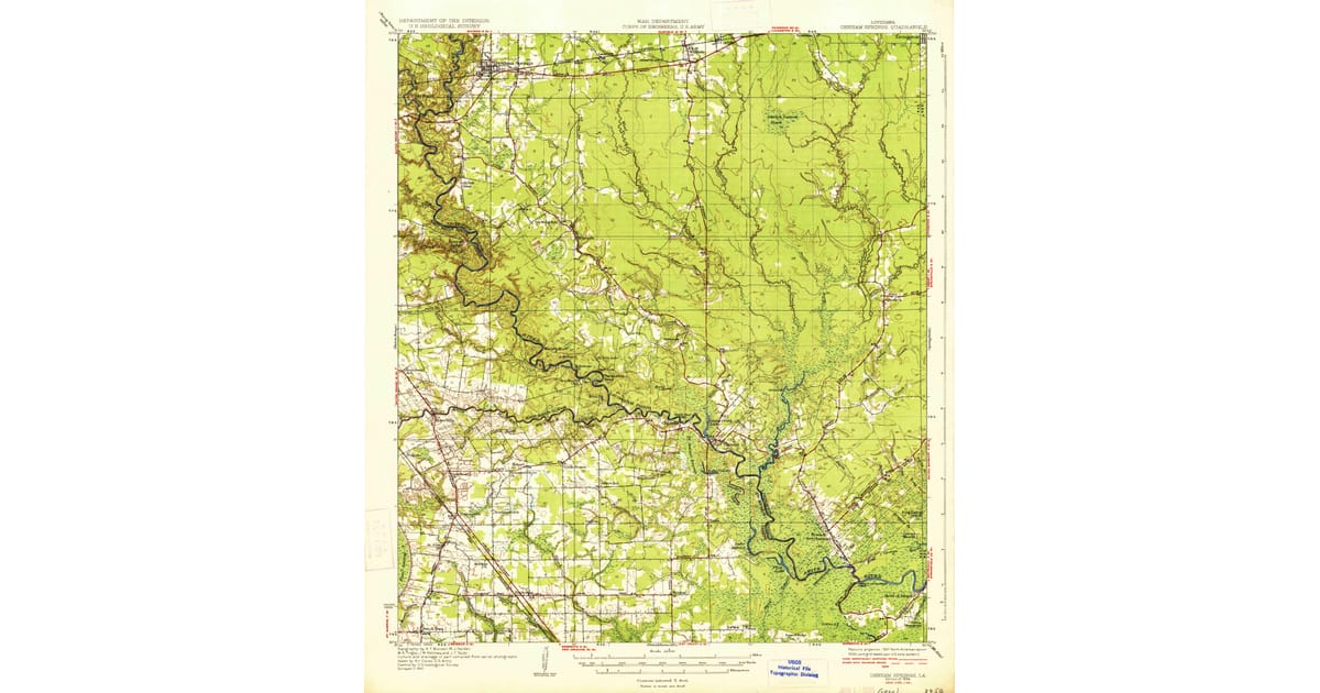 Old Maps of Little Prairie, LA for Academic Research | Pastmaps