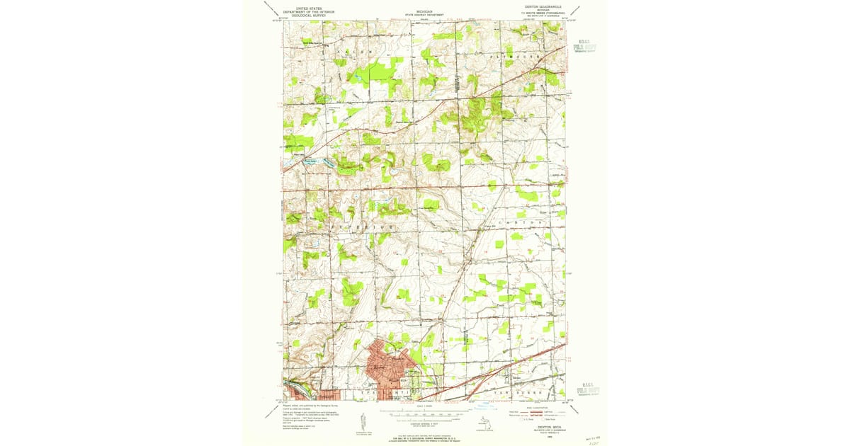 1950s Maps of Superior Charter Township, MI | Pastmaps