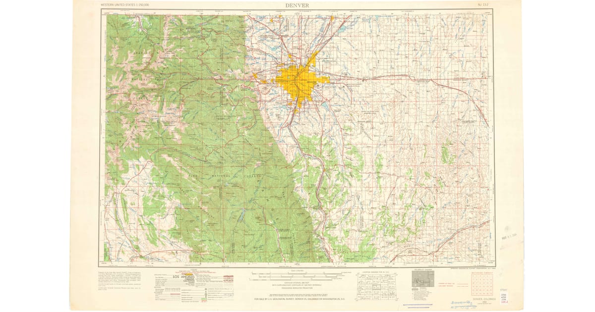 1950s Maps of Monument, CO | Pastmaps
