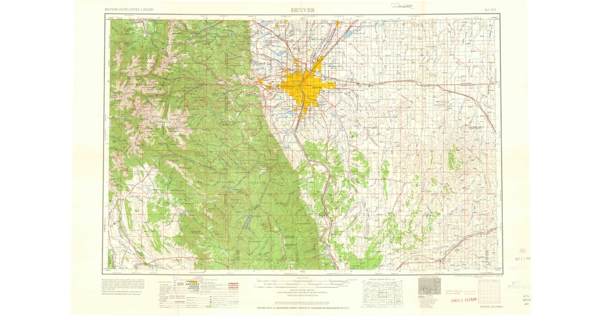 1960s Maps of Highlands Ranch, CO | Pastmaps