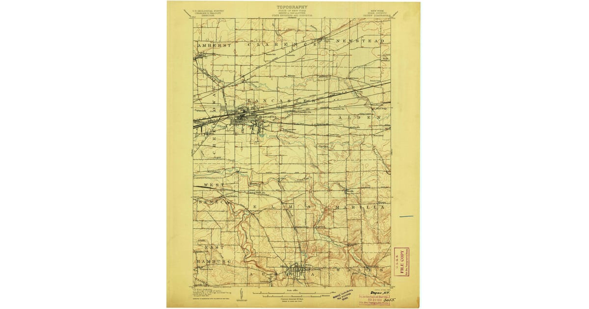 1905 Map of Depew, NY — High-Res | Pastmaps