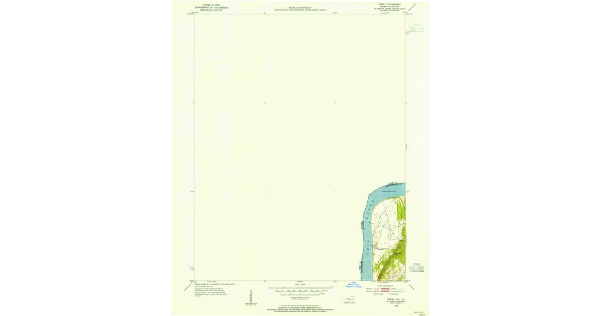 1954 Map of Derby, Perry County, IN — High-Res | Pastmaps