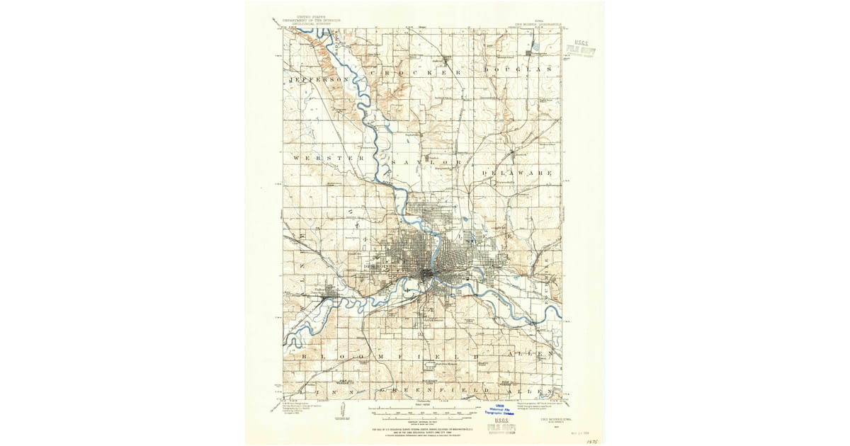 Old Maps of Altoona, IA for Academic Research | Pastmaps