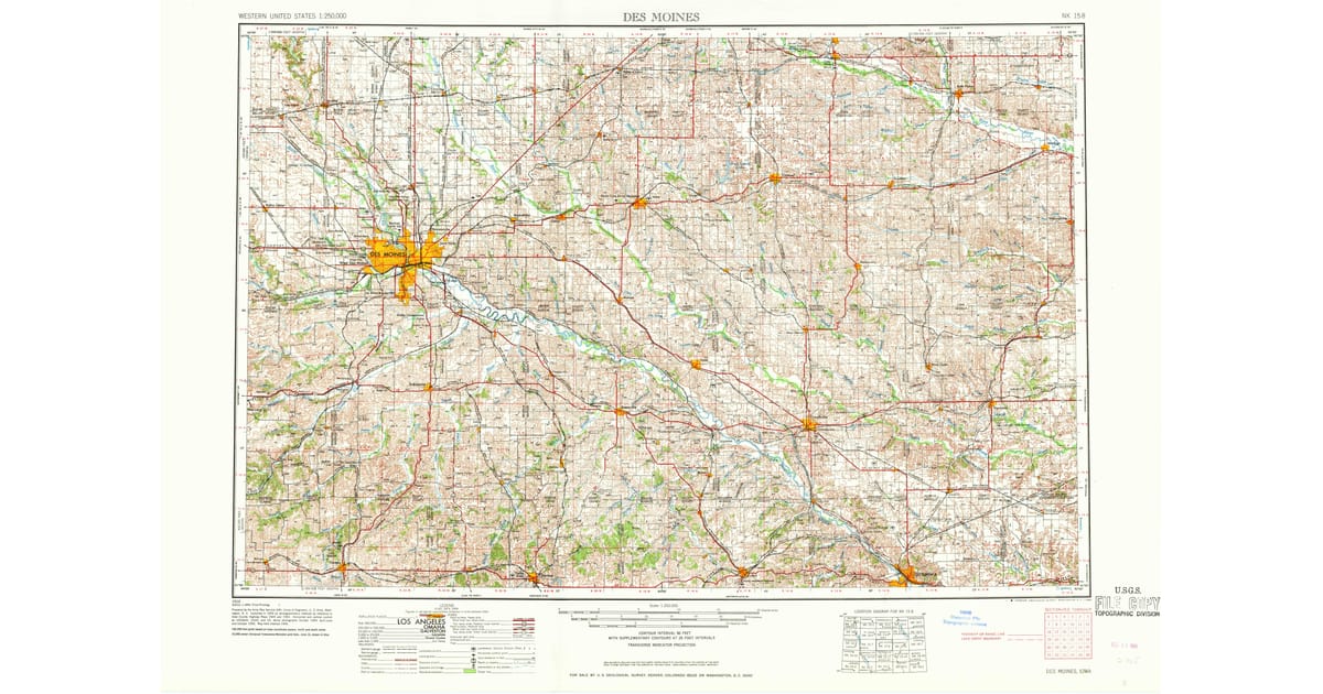 1960s Maps of Highland Park, Des Moines | Pastmaps