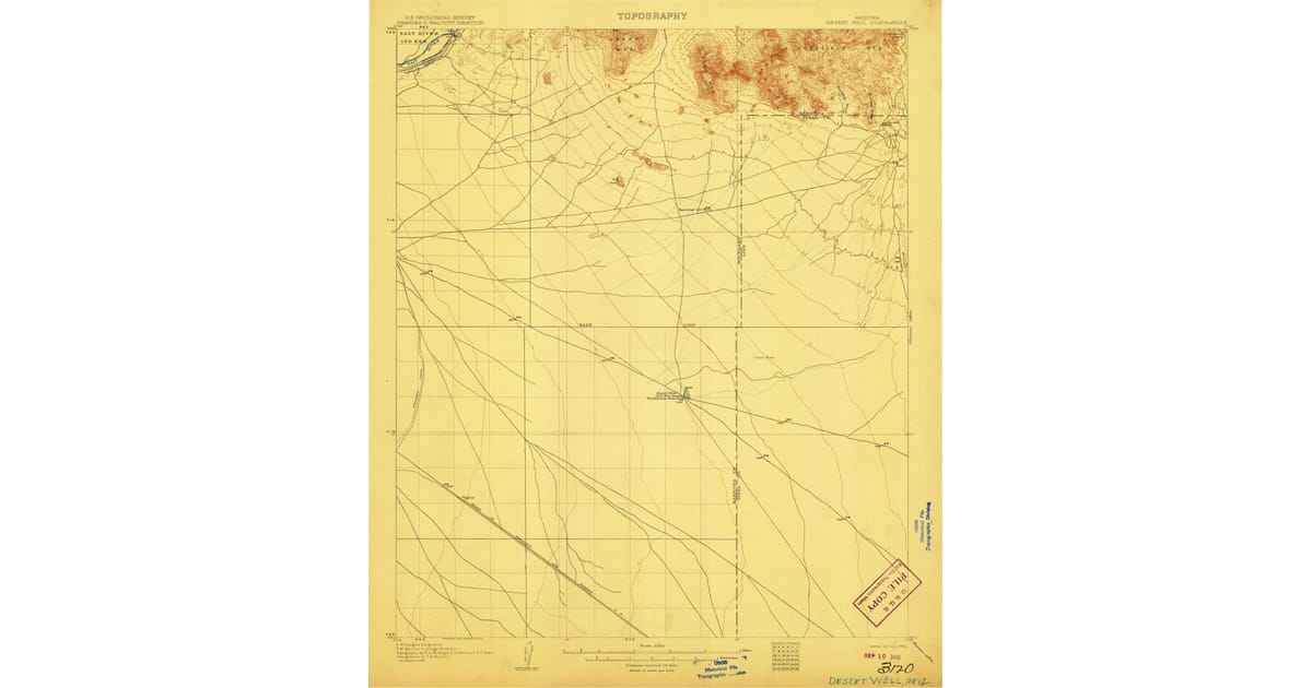 1906 Map of Desert Well, Maricopa County, AZ — High-Res | Pastmaps