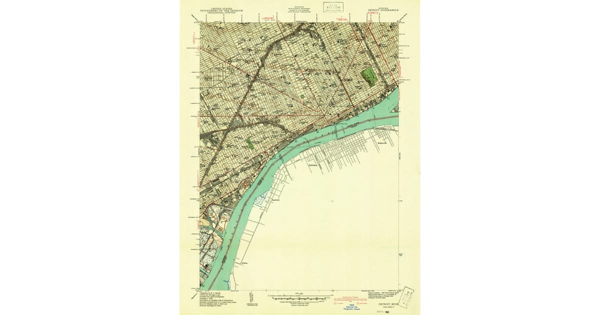 1940s Maps of Southwest Detroit, Detroit | Pastmaps