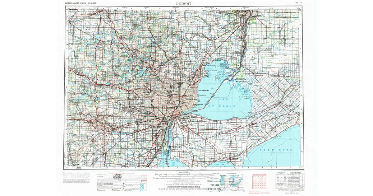 1960s Maps of Harper Woods, MI | Pastmaps