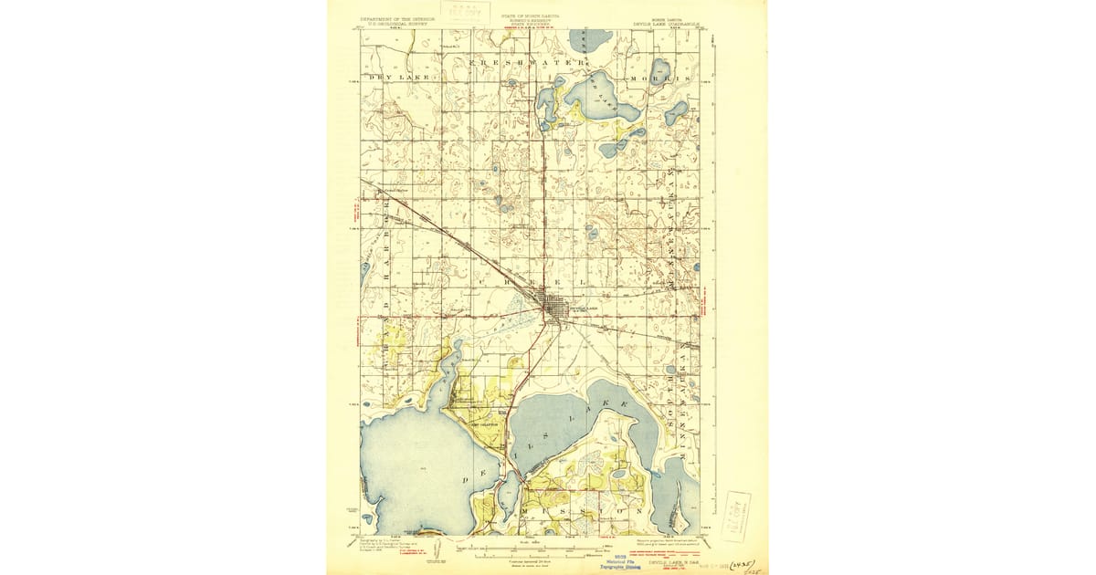 Old Maps of Devils Lake, ND | Pastmaps
