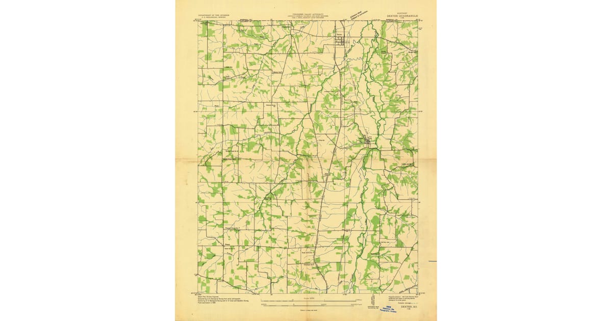 Old Maps of Dexter, KY | Pastmaps
