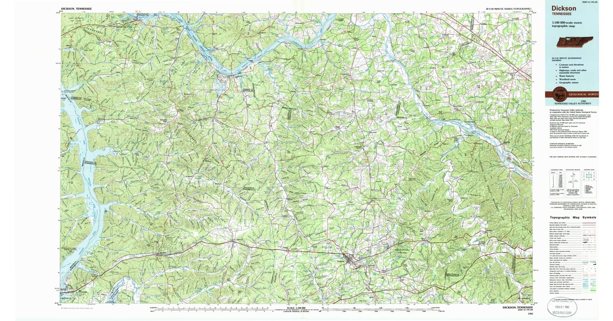 1980s Maps of Stayton, TN | Pastmaps