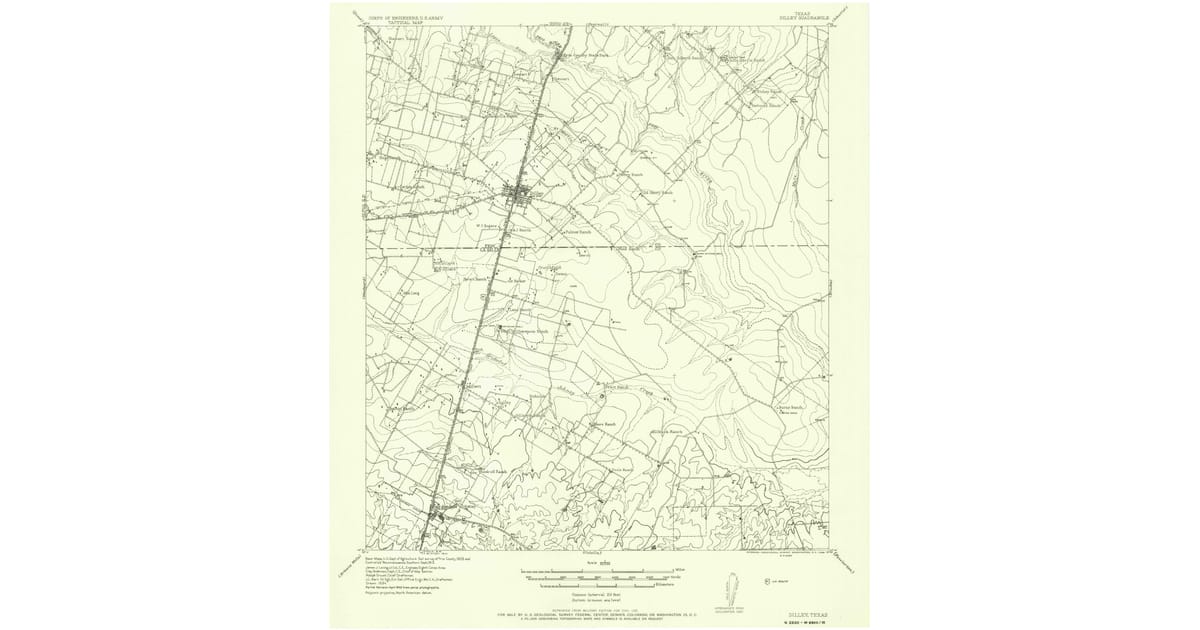 1942 Map of Dilley, TX — High-Res | Pastmaps