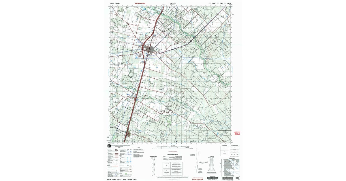 2002 Map of Dilley, TX — High-Res | Pastmaps