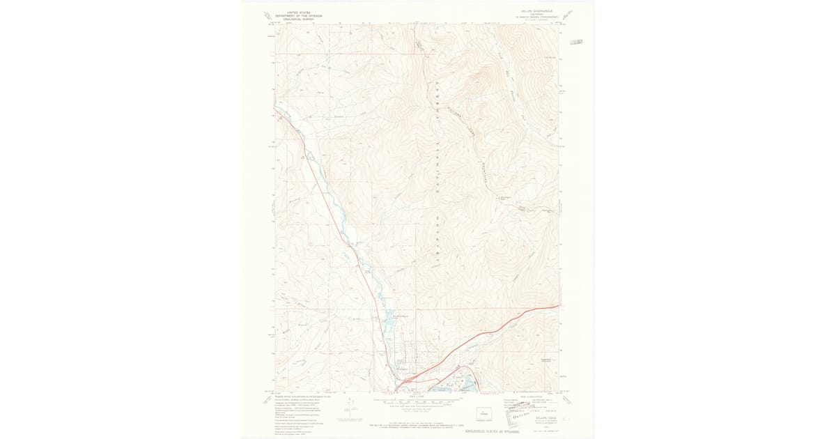 1970 Map of Dillon, CO — High-Res | Pastmaps