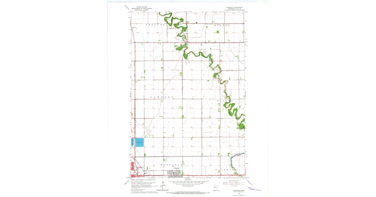 1964 Map of Dilworth, MN — High-Res | Pastmaps