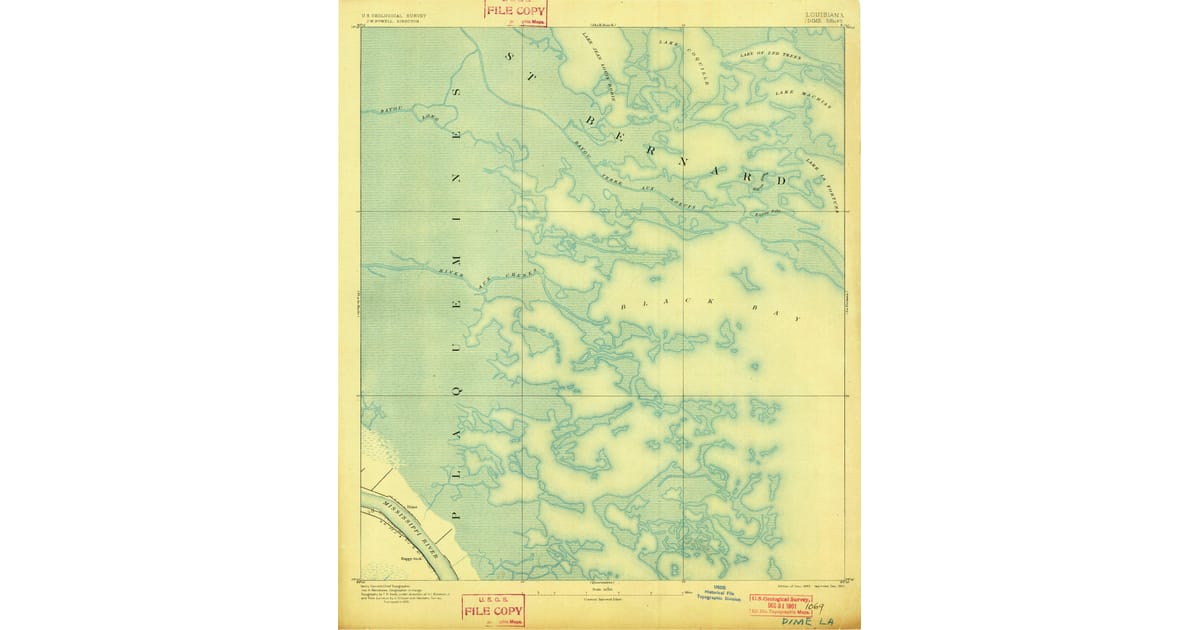 Old Maps of Happy Jack, LA | Pastmaps