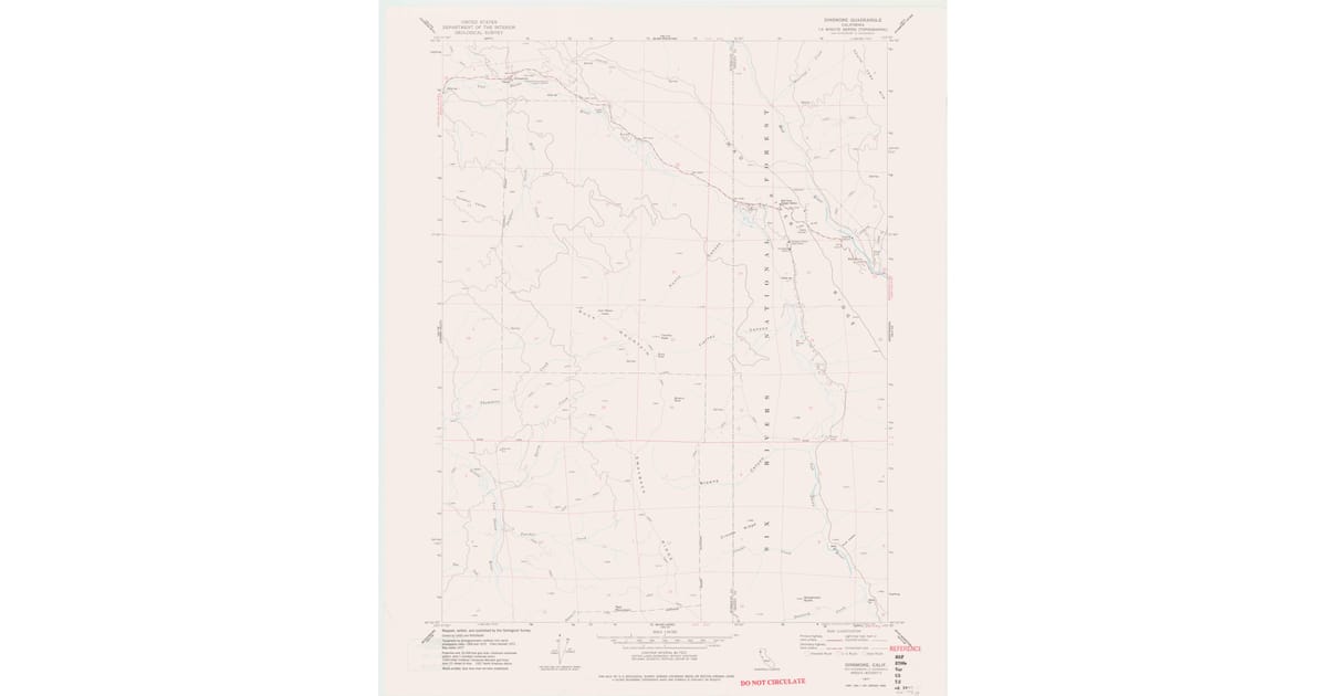1977 Map of Dinsmore, Humboldt County, CA — High-Res | Pastmaps