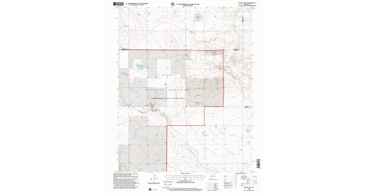1990s Maps of Harding County, NM | Pastmaps