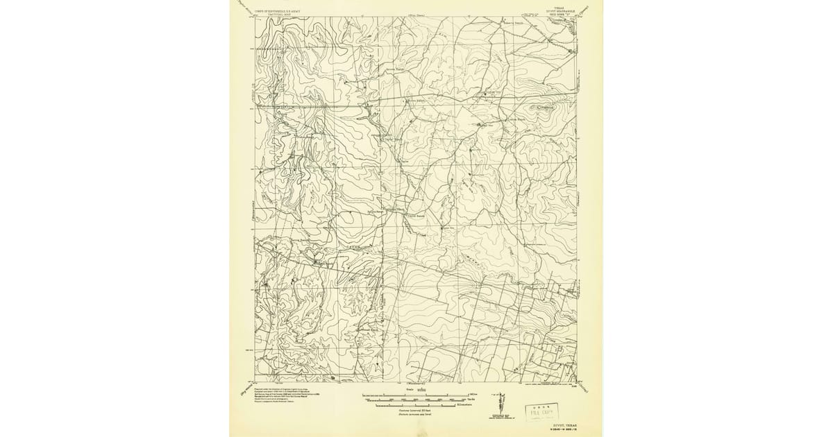 Old Maps of Parks Corner Windmill, TX | Pastmaps