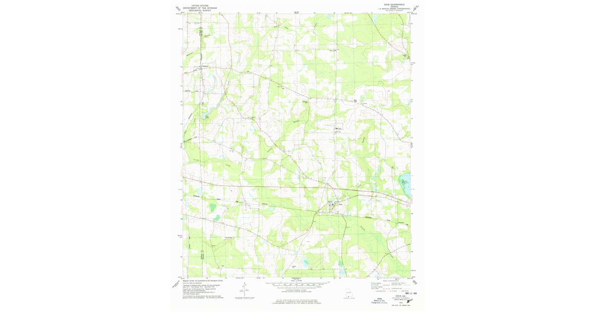 1978 Map of Dixie, GA — High-Res | Pastmaps