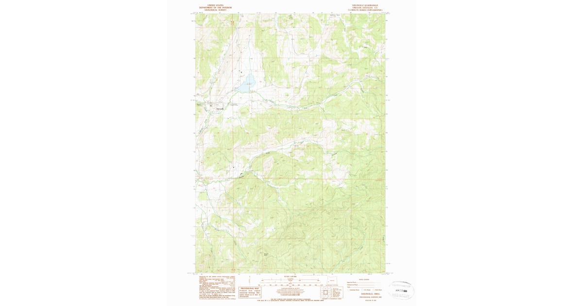 1987 Map of Dixonville, Douglas County, OR — High-Res | Pastmaps