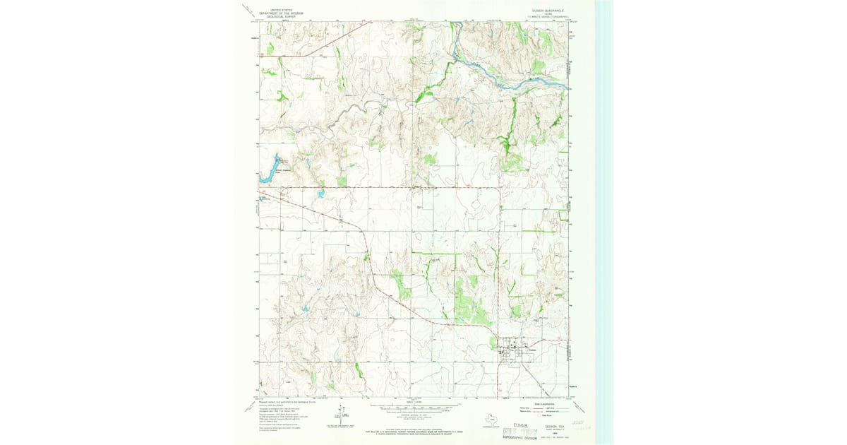 1960s Maps of Dodson, TX | Pastmaps