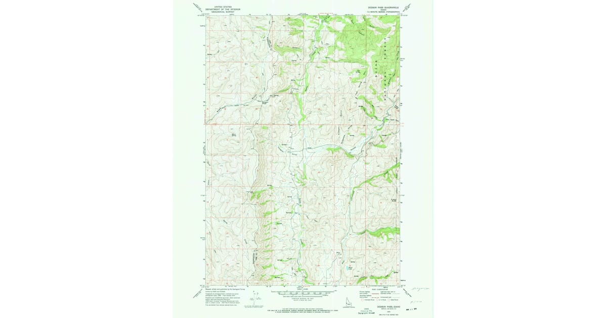 1970s Maps of Washington County, ID | Pastmaps