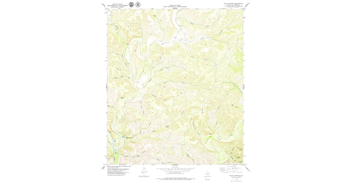 1979 Map of Dolan Springs, Val Verde County, TX — High-Res | Pastmaps
