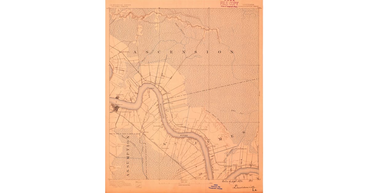 Old Maps of Central, LA | Pastmaps