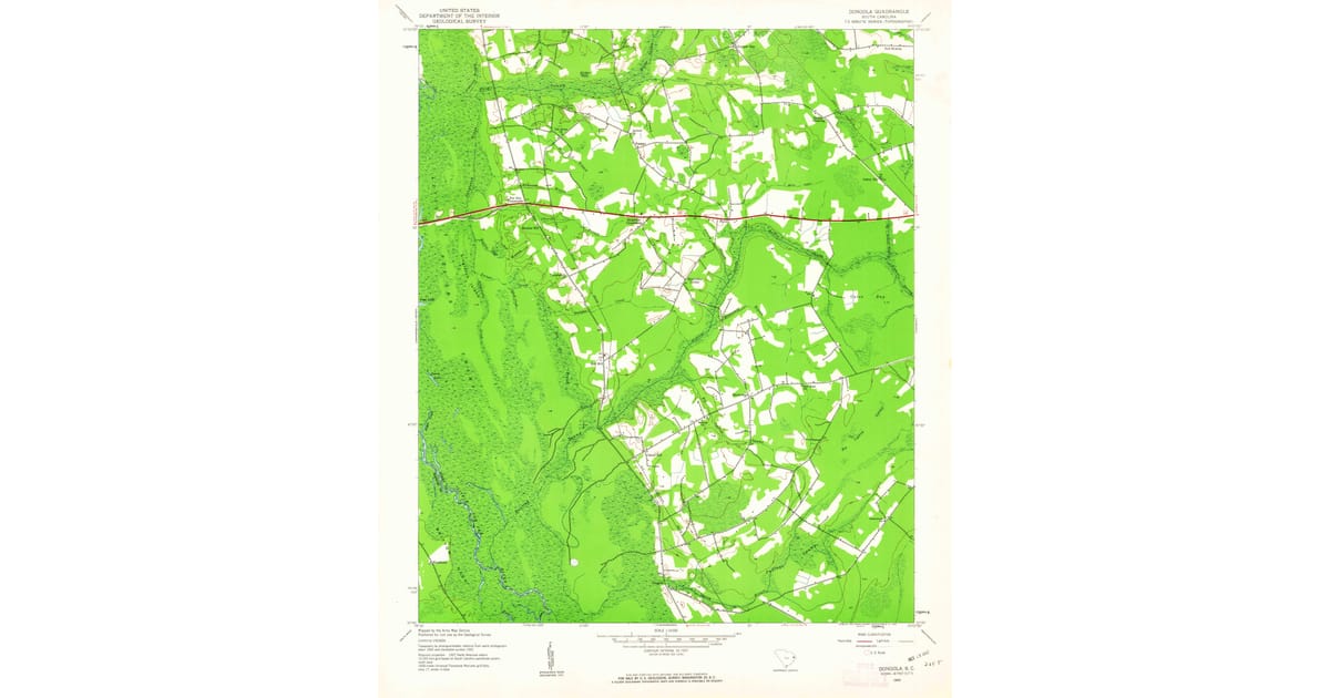 Old Maps of Ned Swamp, SC | Pastmaps